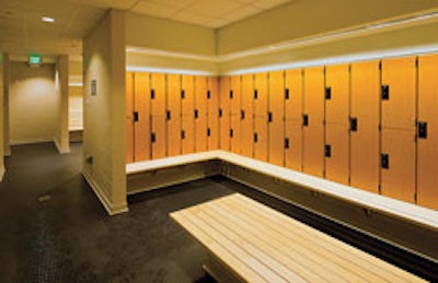Efficient Locker Room Design Maximizes Use of Small Spaces | Athletic ...
