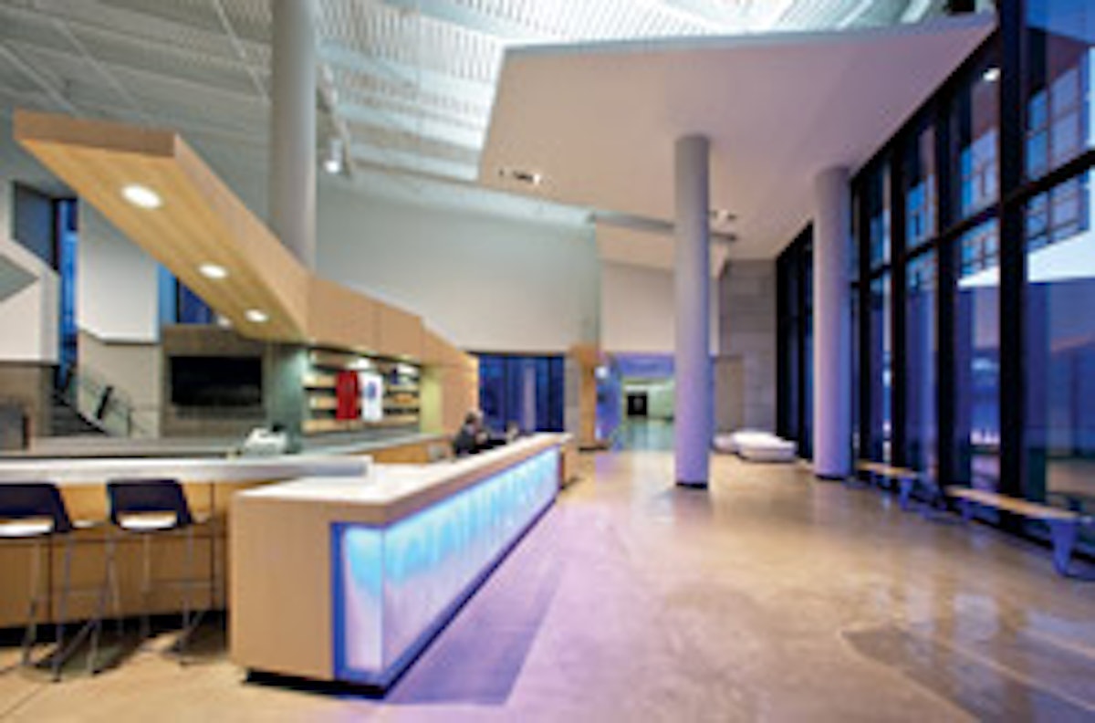 Backlit Translucent Panels Impart a Vibrant Glow | Athletic Business