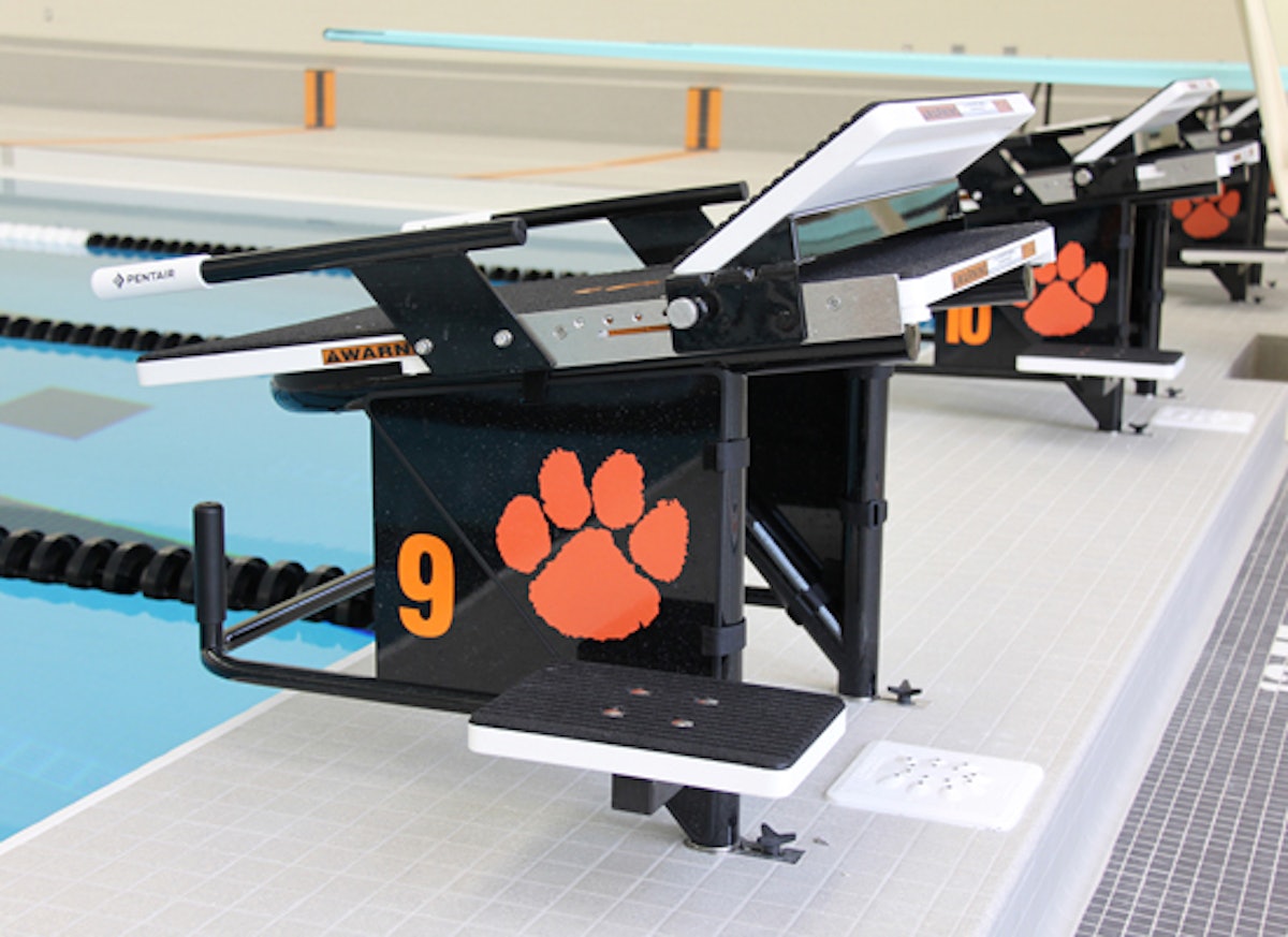Paragon Swim Starting Platforms From: Recreonics Inc. | Athletic Business