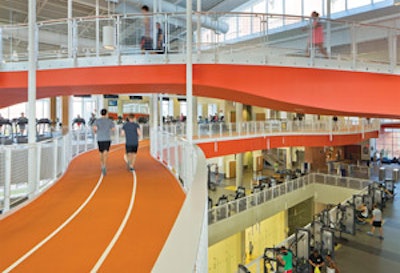 Making Tracks a Focal Point of Recreation Center Design | Athletic Business