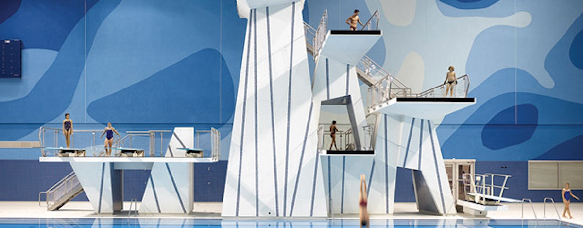 Design Details: Dive Tower Rises to Level of Sculpture | Athletic Business
