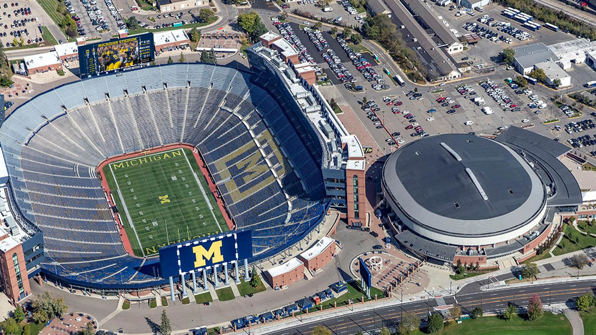 Michigan Unveils Renderings of Planned Scoreboard Installation ...
