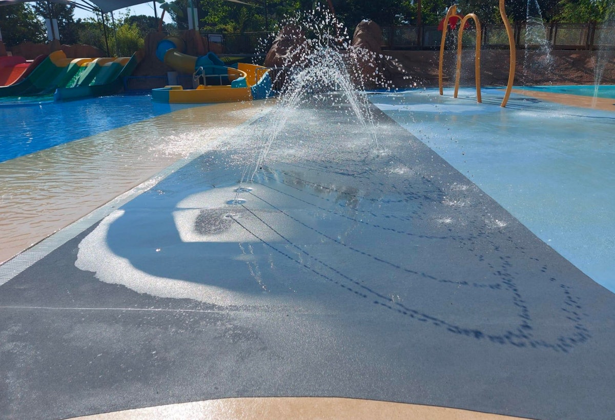 RENOLIT Solid PVC Decking Provides a Safer Solution for Splash Pads, Pool Decks and Aquatic ...